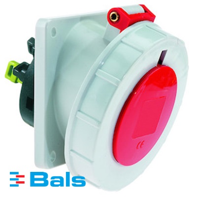 Bals Power Plug ตัวเมีย ติดหน้าตู้ 5 ขา (3P+N+E) กันน้ำ IP67 16A 400V ...