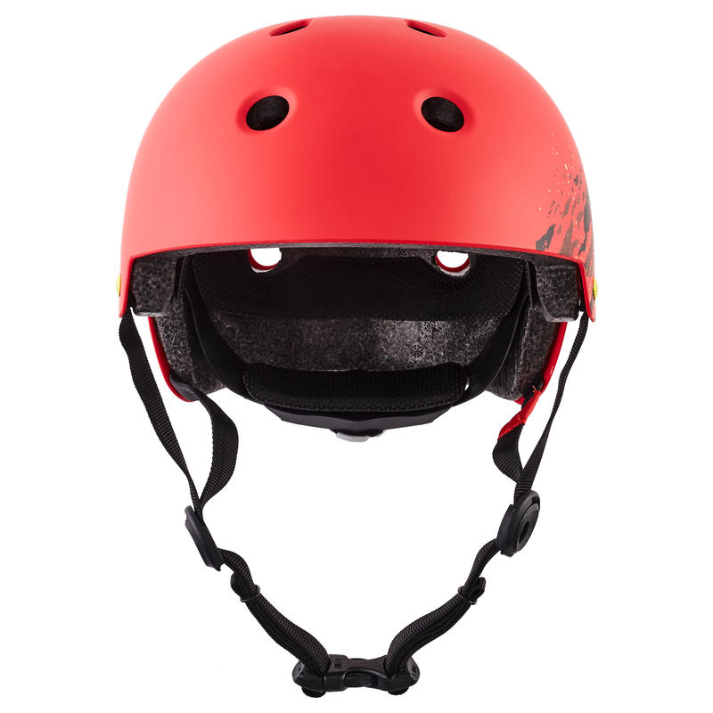 OXELO Skating Skateboarding And Scootering Helmet Play 7 - Red ...