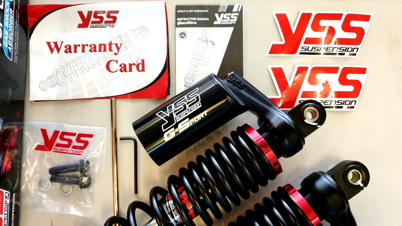 โช้ค YSS Yamaha NMax 155 ปี 2020 Black Series Gsport ปรับรีบาวด์ ได้ ...