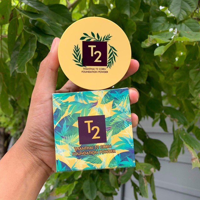แป้งข้าวโพด T2 CORN FOUNDATION POWDER แป้งชนิด Natural Product แป้ง T2 เหมาะสำหรับผู้มีปัญหาสิว ...