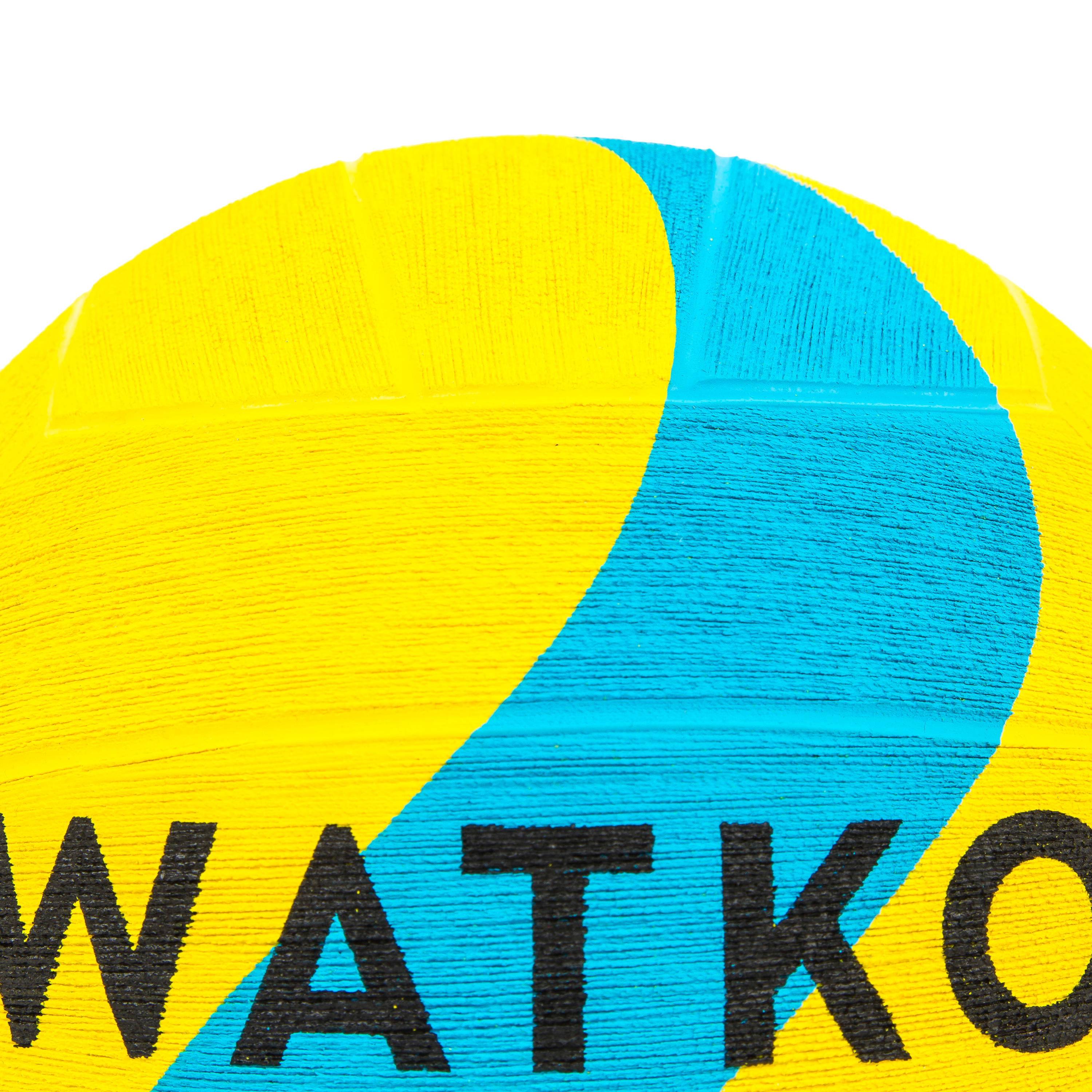 WATER POLO BALL WP500 OFFICIAL SIZE 4 - YELLOWBLUE - A_HOME - ThaiPick