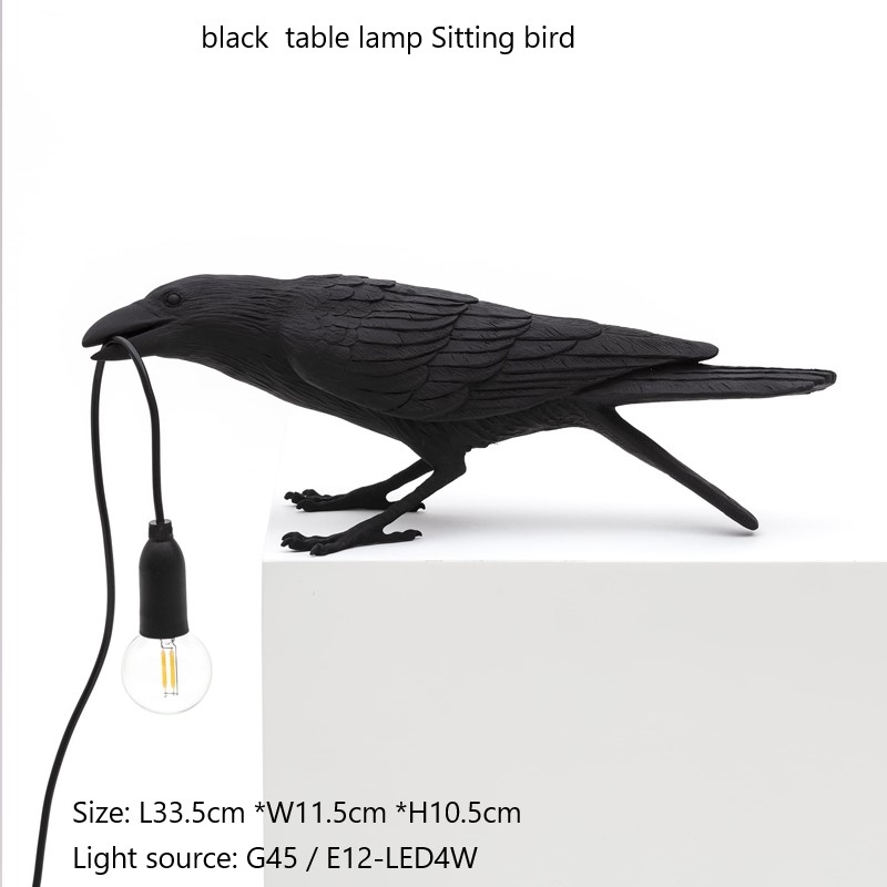 LED Desk Lamp Home Decor Wall Light Italian Lucky Bird Lights Bedside ...