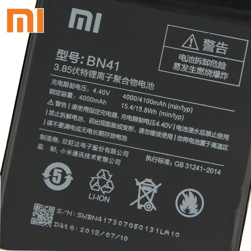 Xiao mi BN41 แบตเตอรี่ Xiao mi mi 4 Hong mi Note4 หมายเหตุ 4X high - end Red mi Note 4 Pro 4100 ...
