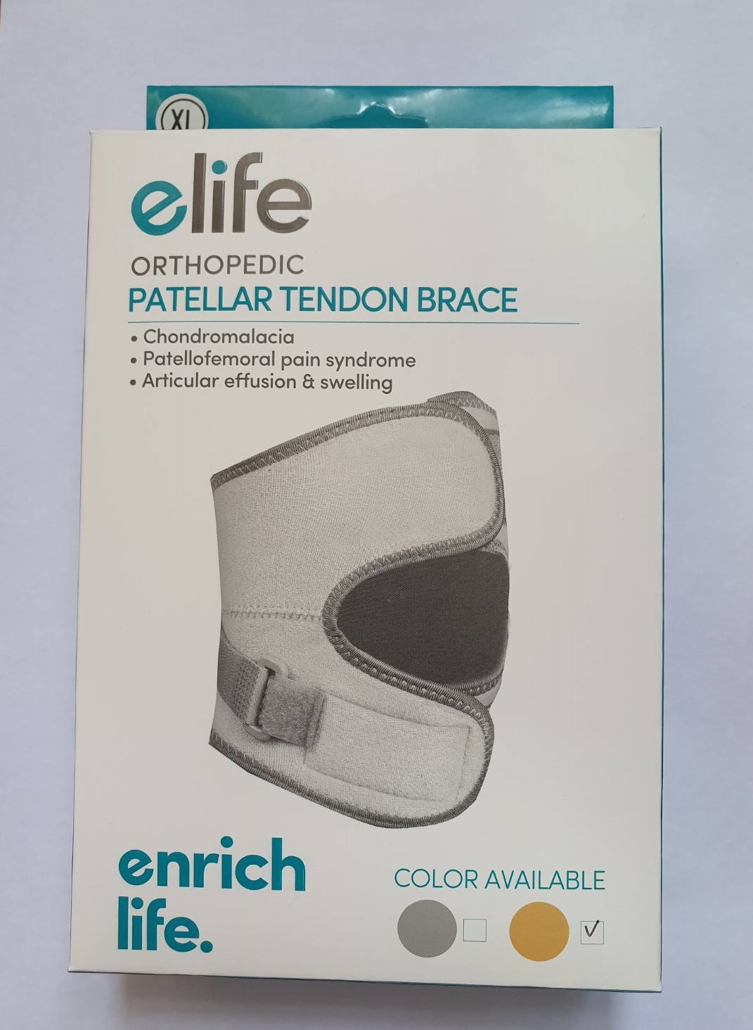 elife PATELLAR TENDON BRACE อุปกรณ์ประคองเข่ารุ่นE-KN006(สีเบจ ...