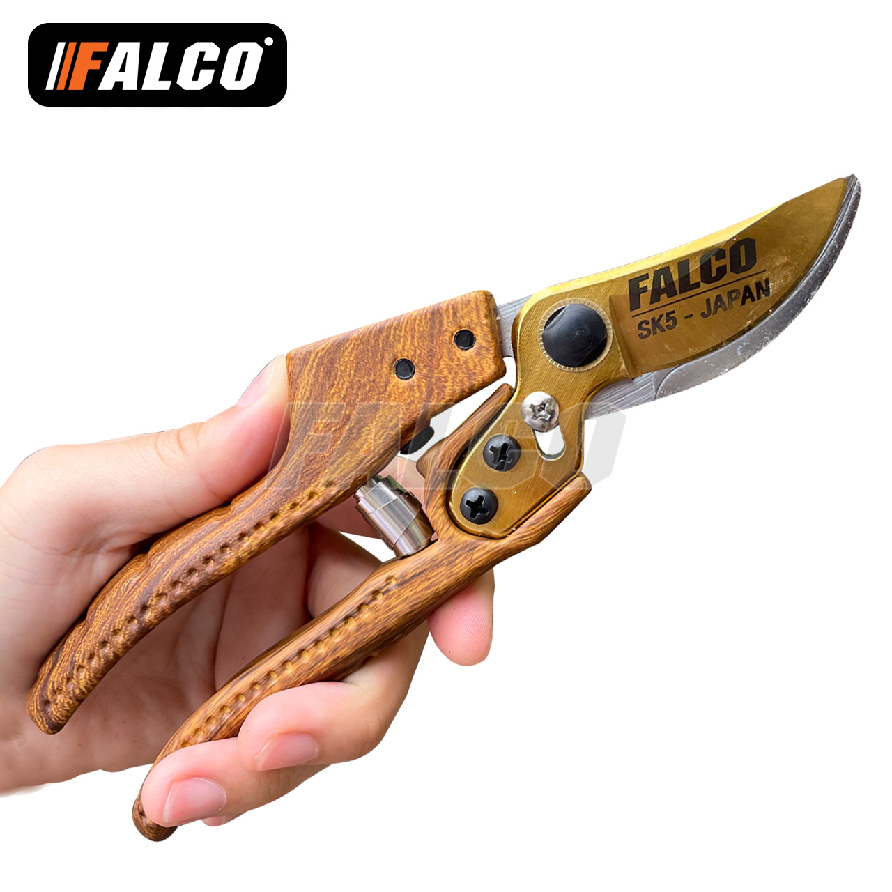 FALCO กรรไกรตัดกิ่งลายไม้ SK5 เกรดญี่ปุ่น กรรไกรแต่งกิ่ง 8นิ้ว กรรไกรตัดแต่งกิ่งไม้ กรรไกรตอน ...