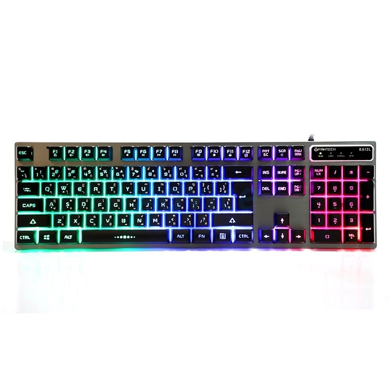 KEYBOARD FANTECH K613L Fighter II คีย์บอร์ดสำหรับเล่นเกมส์ ประกัน 2Y ...