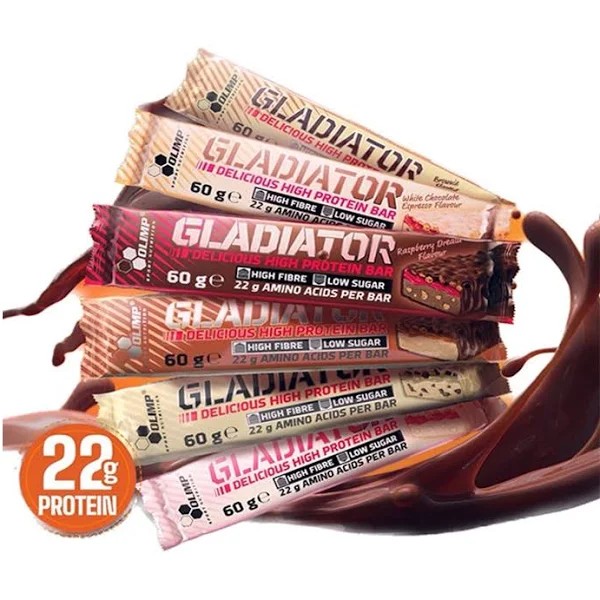 Olimp Gladiator Protein Bar 60g - โปรตีนแท่ง โปรตีนบาร์ โปรตีนสแน็ค ขนม ...