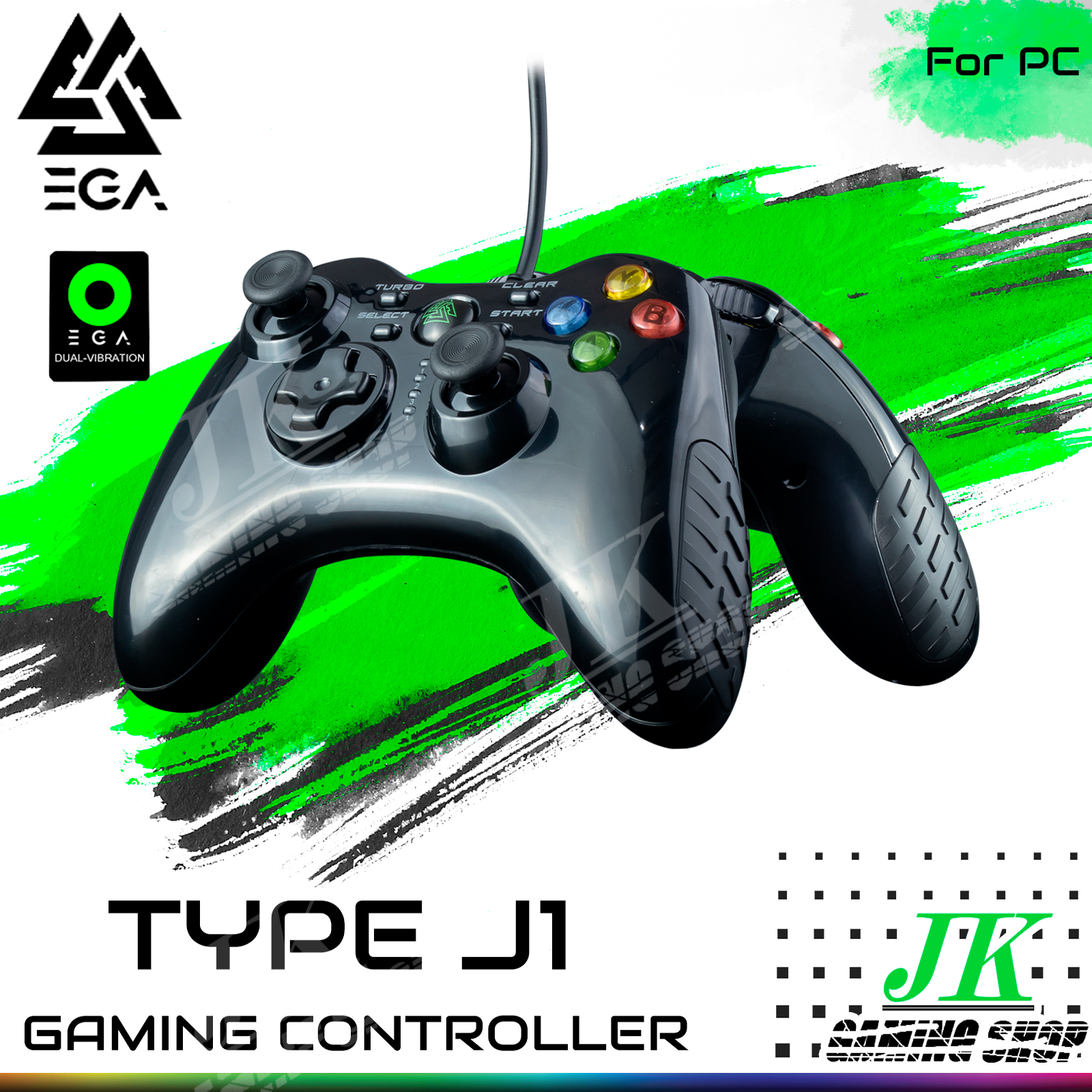 EGA TYPE J1 จอยเกมมิ่ง Gaming Joy Controller มีสาย For PC TV-Box ...