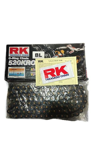 โซ่ RK O-ring Chain 520KRO 120L สีดำหมุดทอง(Made in JAPAN) | Lazada.co.th