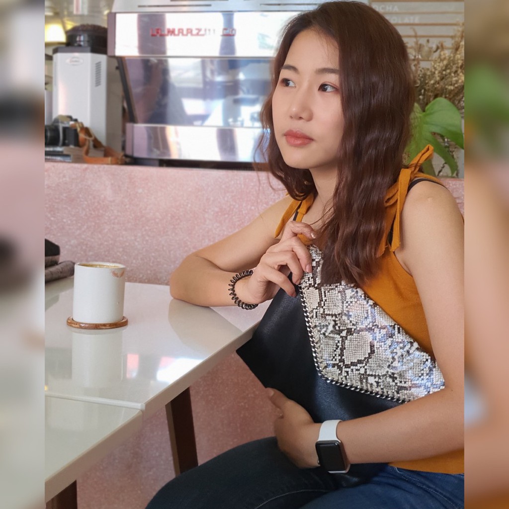 Crab Brand Python 2Way Bags กระเป๋าลายหนังงู/ทูโทน - CrabcrabStore - ThaiPick