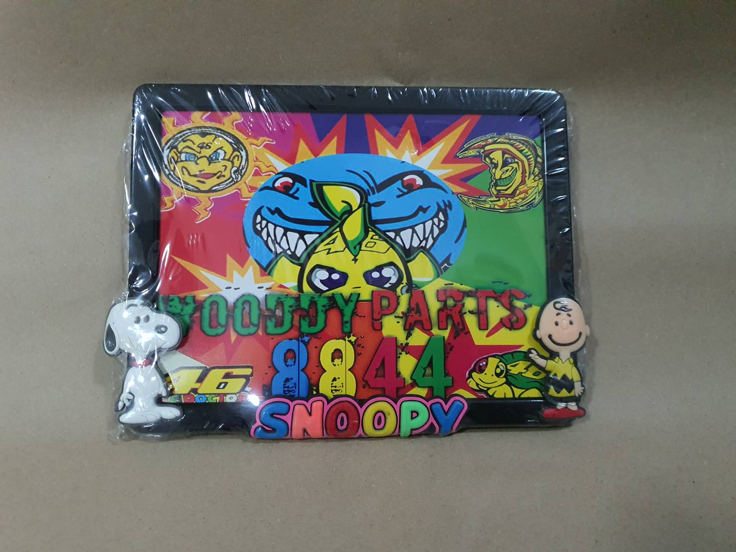 กรอบป้ายทะเบียนมอเตอร์ไซค์ SNOOPY | Lazada.co.th