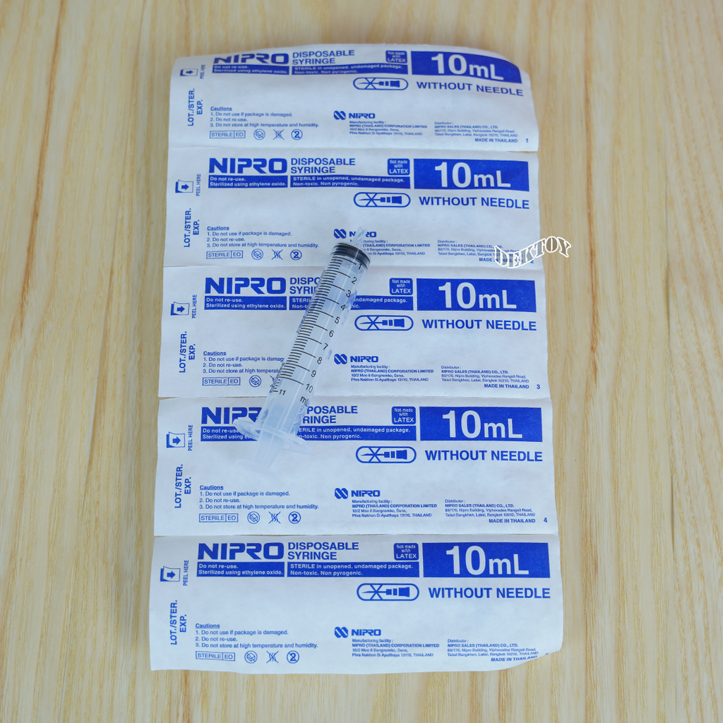 ไซริงค์ SYRINGE NIPRO 10 และ20 ML. 10มล.5 ชิ้น | Lazada.co.th