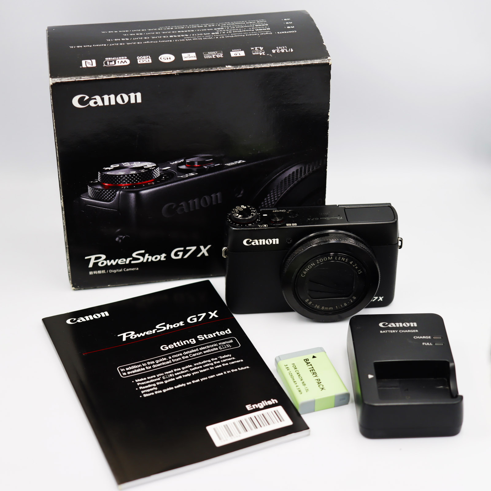 Canon PowerShot G7X G7 X Digital Wi-Fi NFC Vlogging Camera, 24-100mm F1 ...