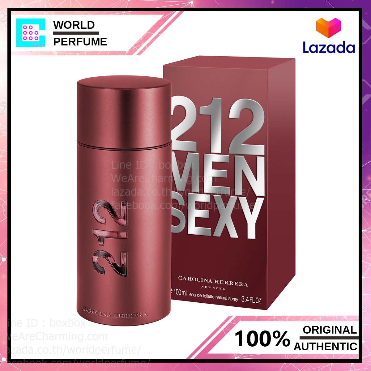 Carolina Herrera 212 Sexy For Men Edt 100 Ml Th