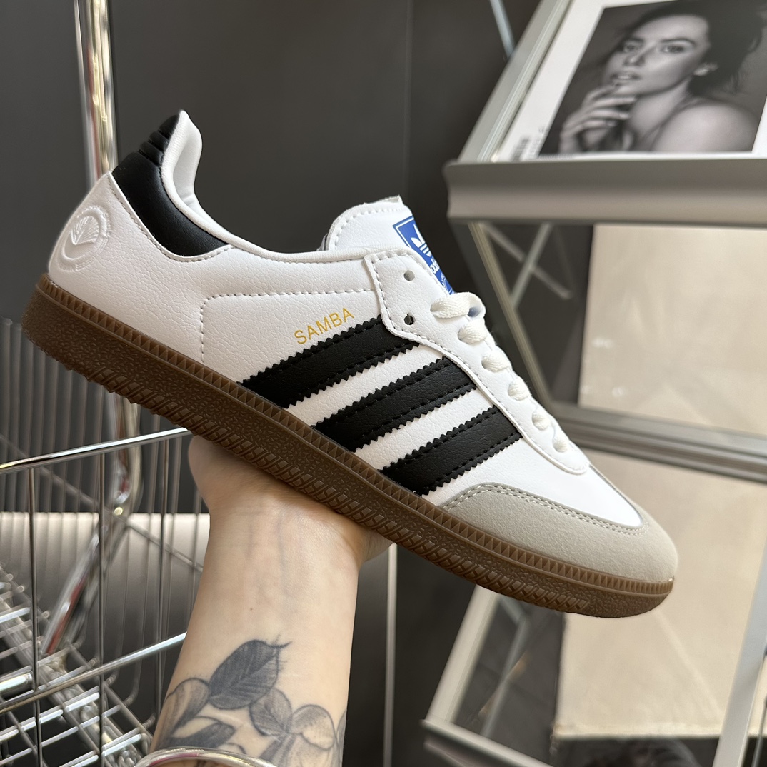 COUNTER AUTHENTIC ADIDAS SAMBA VEGAN SPORTS SHOES FW2427 WITH RECEIPT ...