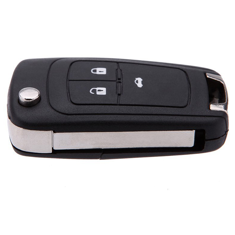 Replacement 3 Buttons Keyless Entry Remote Flip Folding Key Fob Case ...