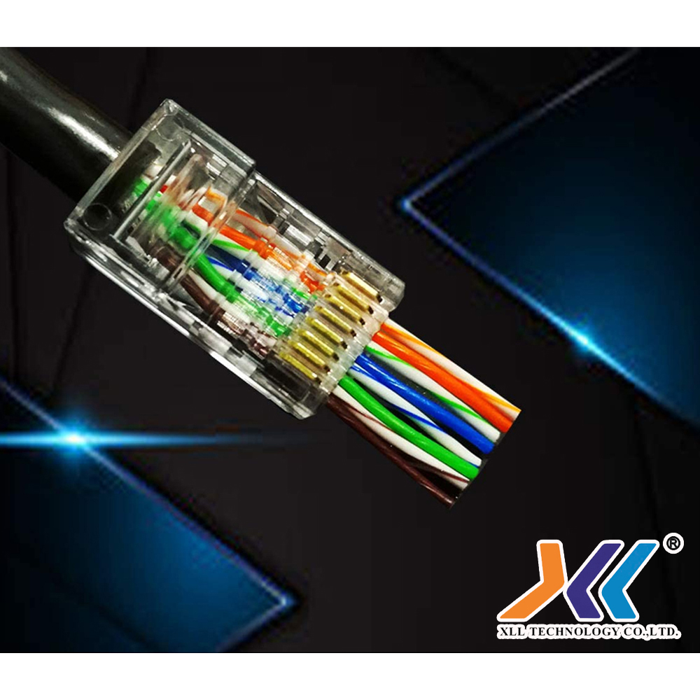 (พร้อมส่งจากไทย) XLL หัวแลน RJ-45 CAT6 รุ่นพิเศษแบบใหม่หัวทะลุ (ถุง ...