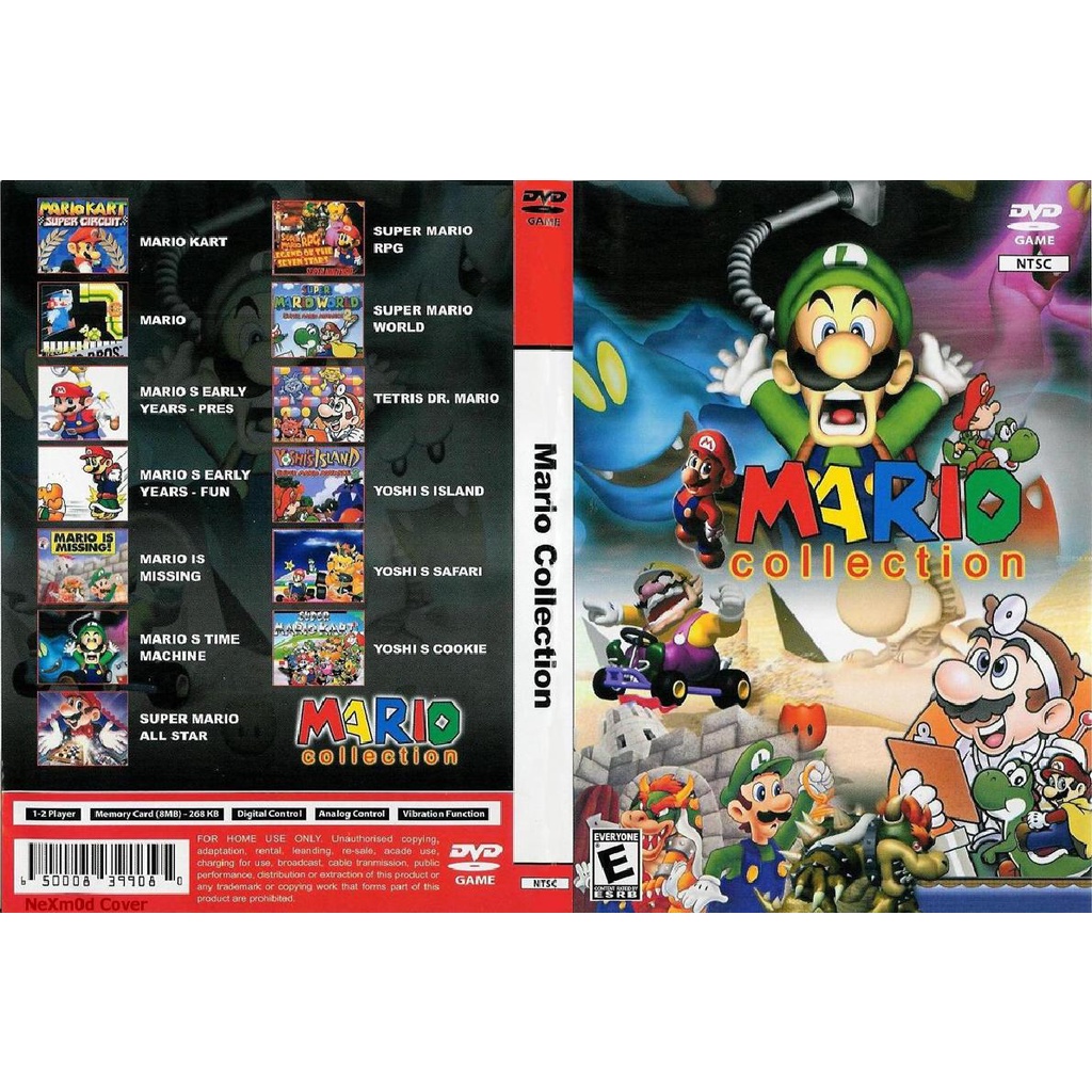 แผ่นเกมส์ PS2 Super Mario Collection แผ่นไรท์ สกรีนแผ่น คุณภาพ ส่งไว ...