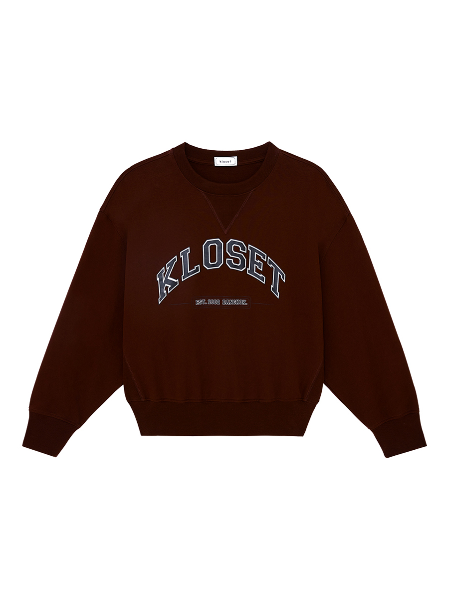 Kloset (KK22-T002) Crewneck Sweatshirt เสื้อสเวตเตอร์ เสื้อตัวสั้น ...