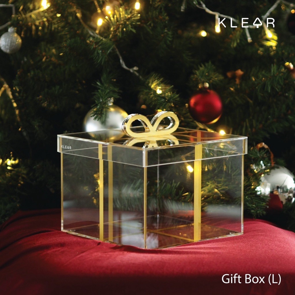 KlearObject Gift Box (L) กล่องใส่ของขวัญ กล่องใส่เครื่องประดับ กล่องอเนกประสงค์ กล่องอะคริลิคมี ...