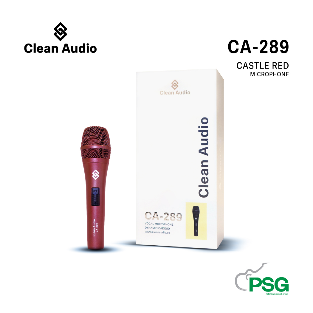 CLEAN AUDIO:CA-289 CASTLE RED Dynamic Microphone - Petchsiam Sound ...