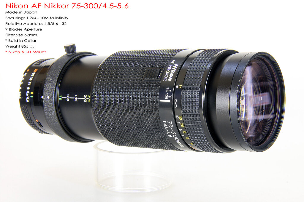 Nikon AF Nikkor 75-3004.5-5.6Hood Nikon AF-D Mount - VintagePhotoMania ...