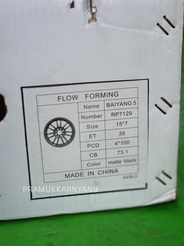 ล้อแม็กขอบ15 RE30 7x15 4รู100 หรือ 4รู114.3 ET35 CB73.1 (ล้อเบา) แข็งแรงทนทาน ยี่ห้อ XZ (RP7129 ...