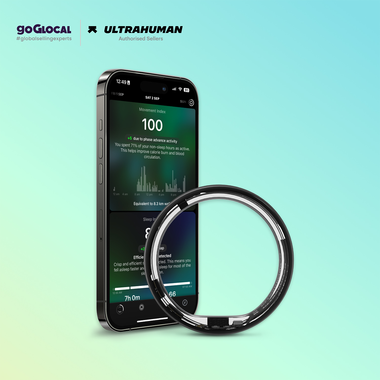 ULTRAHUMAN Ring Air smart ring ( Matte Black ) - health and heart ...