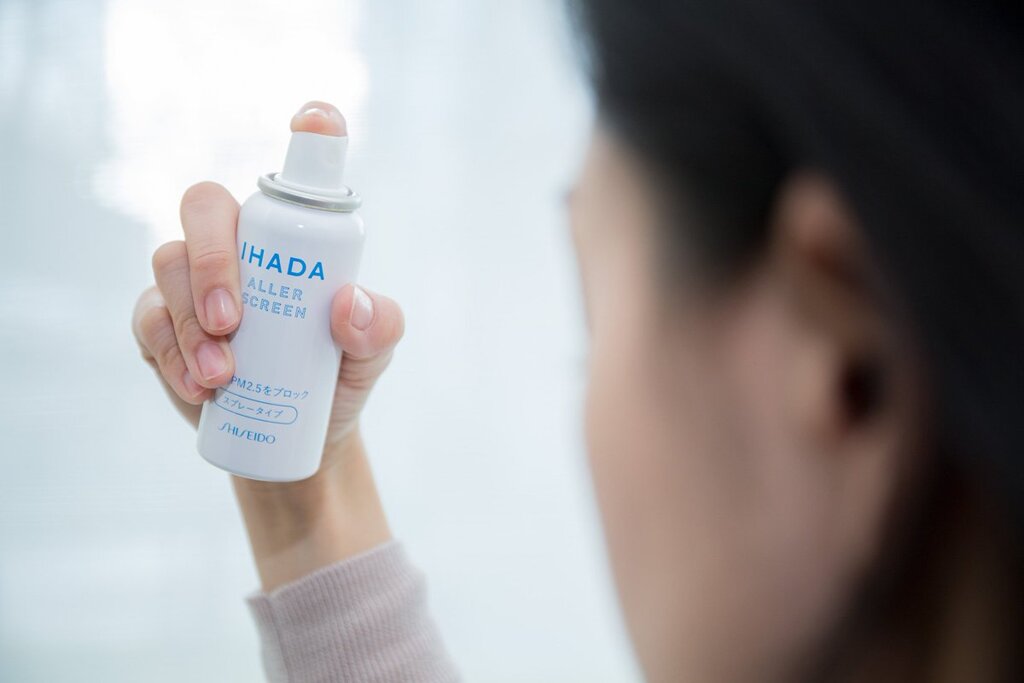 Shiseido Ihada Aller Screen 100g สเปรย์ป้องกันฝุ่น PM2.5 ปกป้องฝุ่นละอองให้ใบหน้า และผมป้องกัน ...