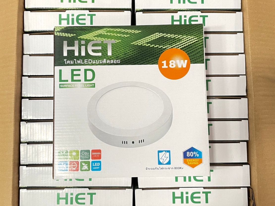 HIET LED Panels 12W 18W โคมพาเนลไลท์ ทรงกลม แบบติดลอย LED Panel light ...
