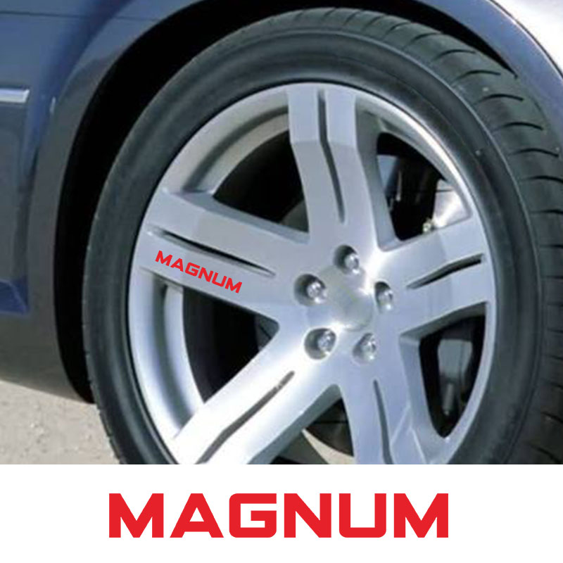4Pcs Car Wheels Rims Racing Decal Sticker for Dodge Magnum Auto ...
