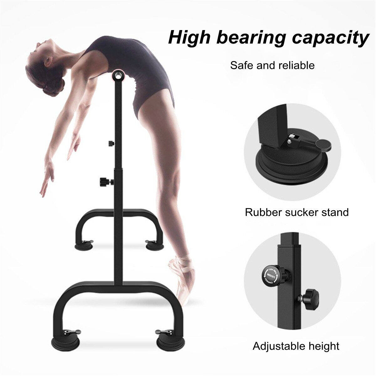 LK(ขายดี)Steel Ballet Dance Barre Bar Home Gym Fitness Freestanding ...
