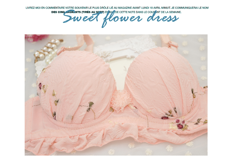 HQG. Japanese Girl Underwear Suit Girl Thin Bras Summer Sweet Beautiful ...