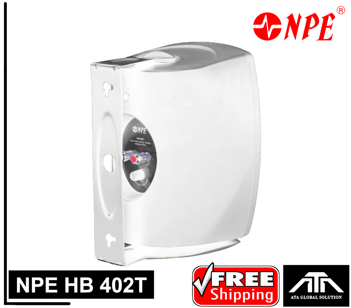 NPE HB-402T ตู้ลำโพงแขวน4" สีขาว มีLINE ตู้ลำโพง ตู้แขวน4นิ้ว ตู้แขวนมีLINE HB 402T HB402T ตู้ ...