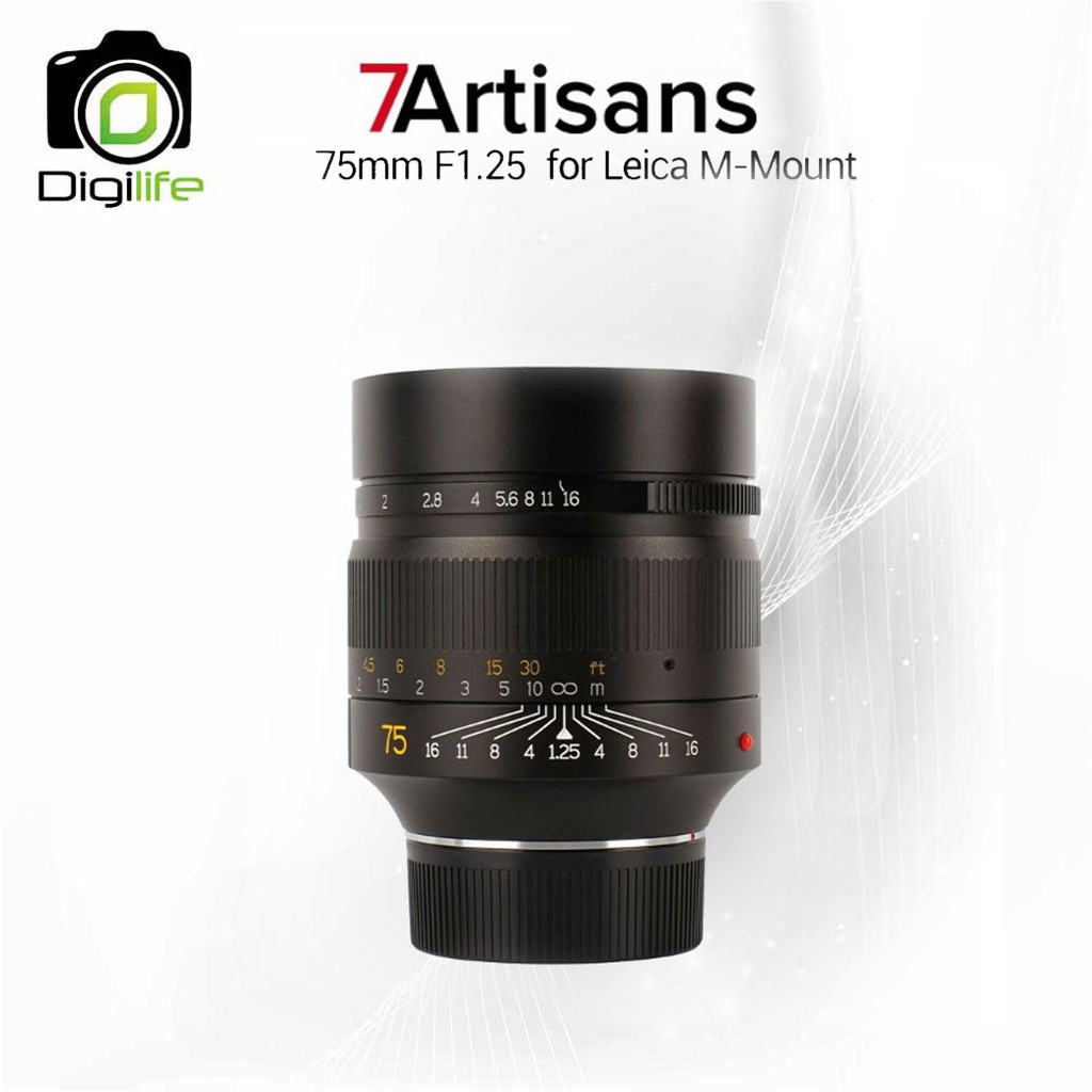 7artisans Lens 75 mm. F1.25 * Photoelectric For Leica M Mount - รับ ...