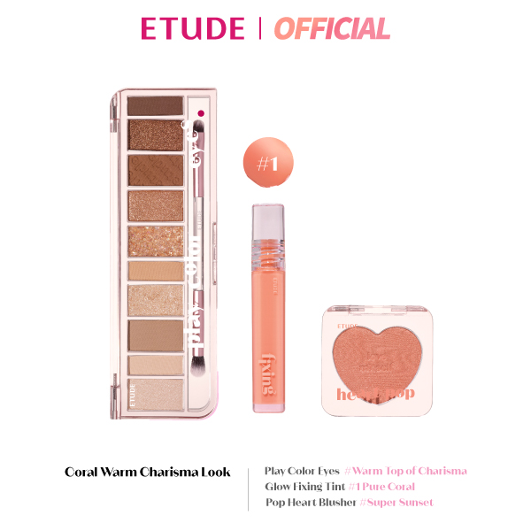 ETUDE (NEW) Coral Warm Charisma Look SET MakeupPlaylist - Etude House ...