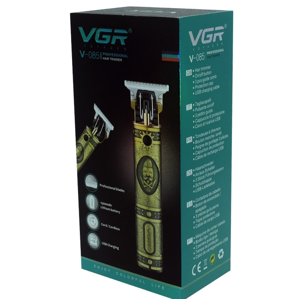 ปัตตาเลี่ยน VGR V-085 ปัตตาเลี่ยนตัดผม แบตตาเลี่ยนไร้สาย กันขอบ แกะลาย ...