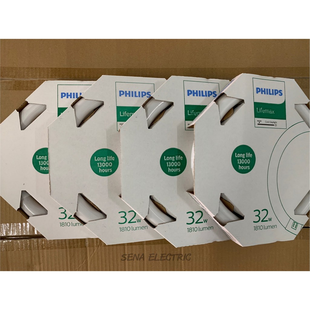 โปรโมชั่น นีออนกลม 32W หลอดไฟ แสงขาว PHILIPS Lifemax ราคาถูก หลอดไฟ ...