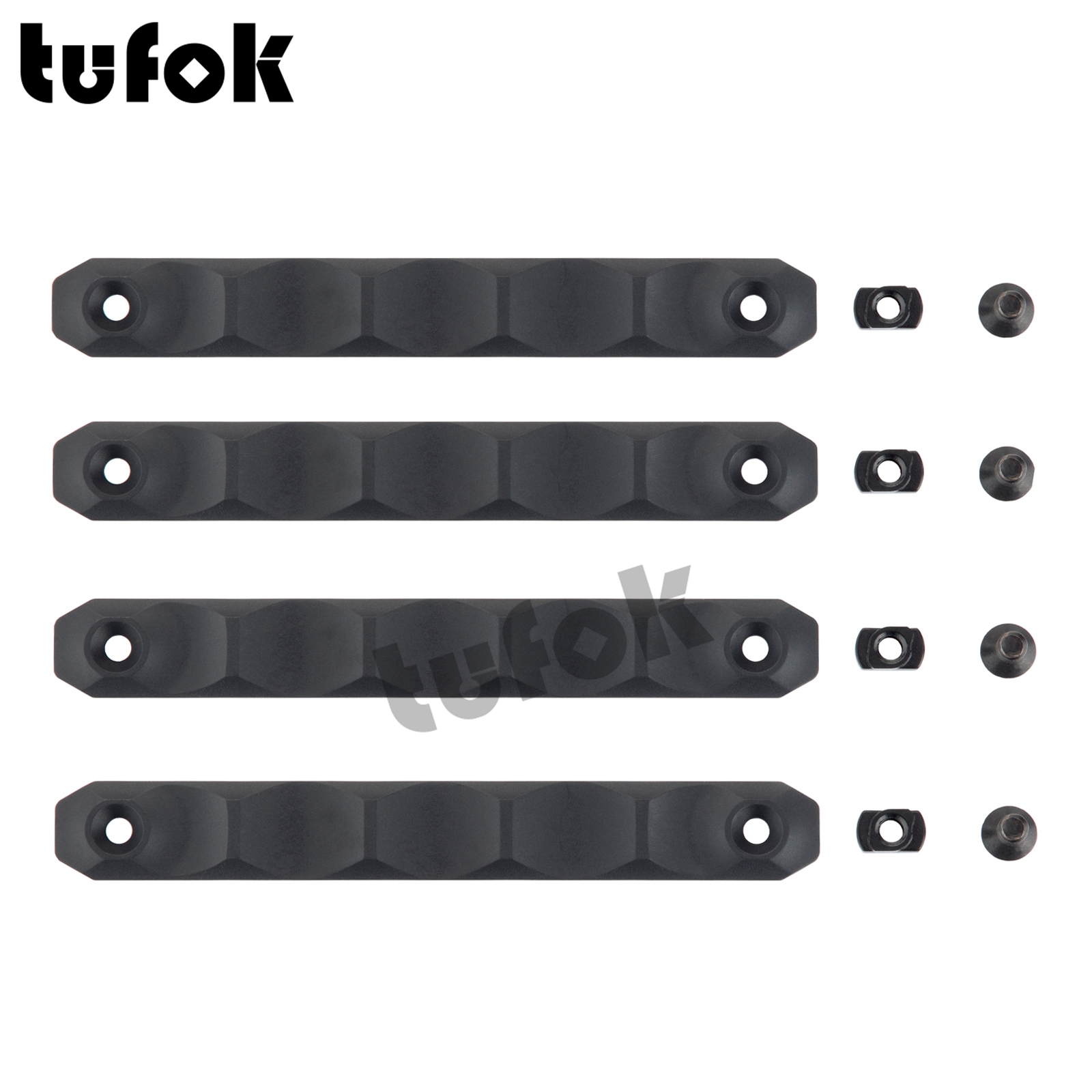 Tufok M-lok Handguard Rail Panel Cover 4pcs For AR15 Hand Protection ...