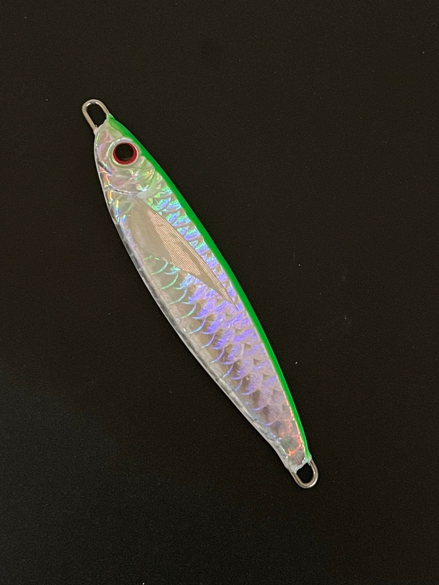 A-013 สีแถบเขียวสะท้อนแสง มี3ลายให้เลือก เหยื่อจิ๊กกิ้ง ไลท์จิ๊กกิ้ง สปีดจิ๊ก Jigging เหยื่อตก ...