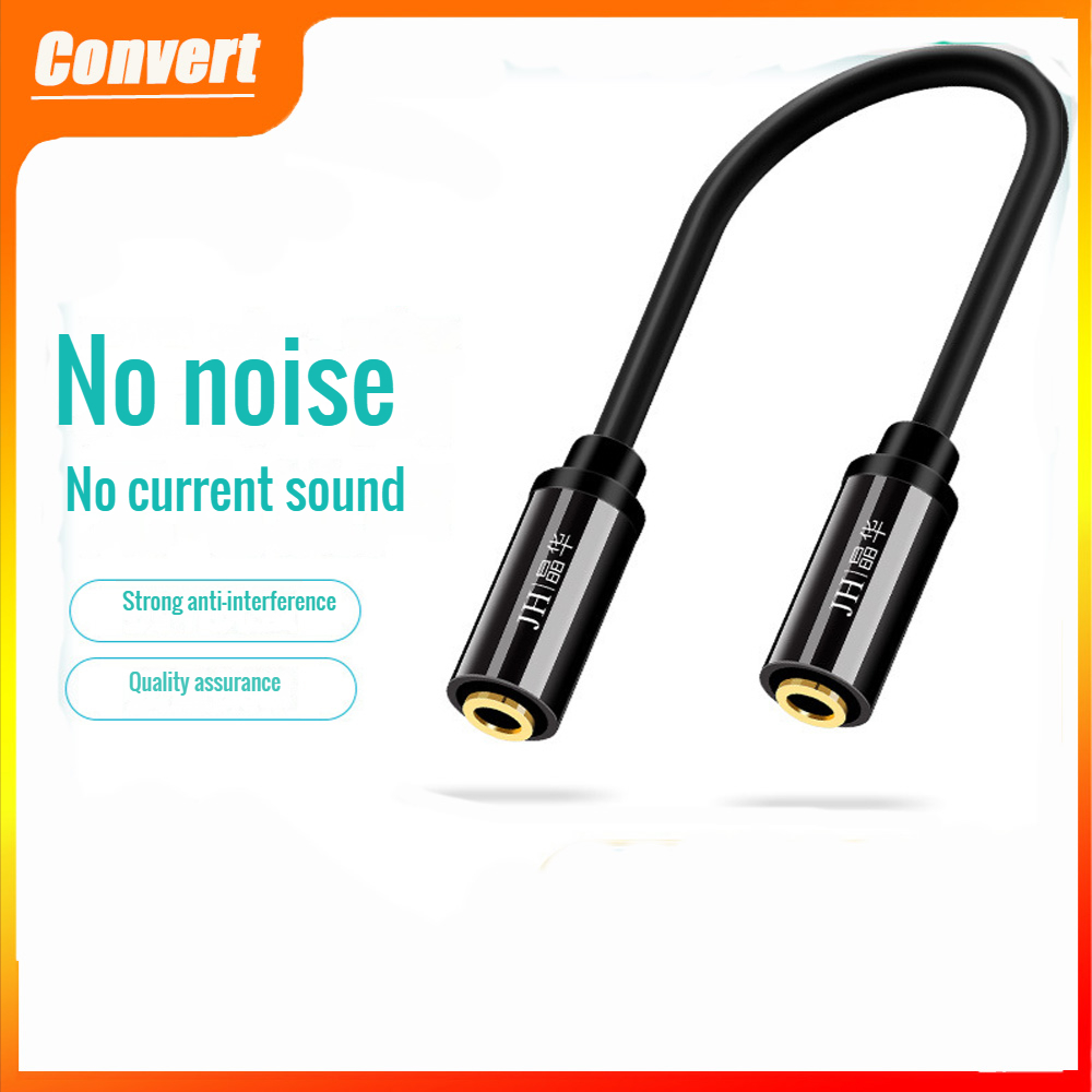 Convert 3.5 Female to Female Audio Extension Cable 3.5mm Headphone ...