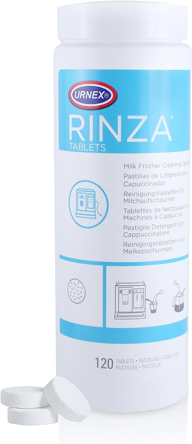 Urnex Rinza Milk Frother Cleaning Tablets - 120 tablets - Breaks Down ...
