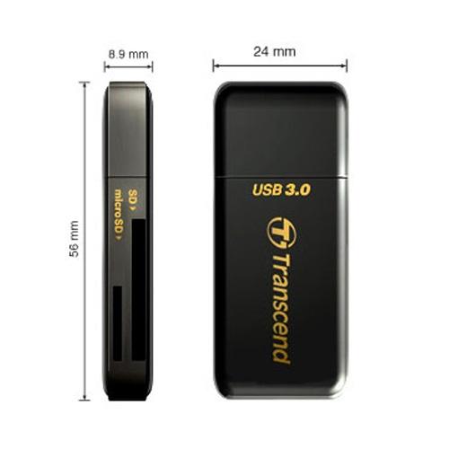 Transcend RDF5 SD & Micro SD USB3.0 Card Reader (Black) - Legend ...