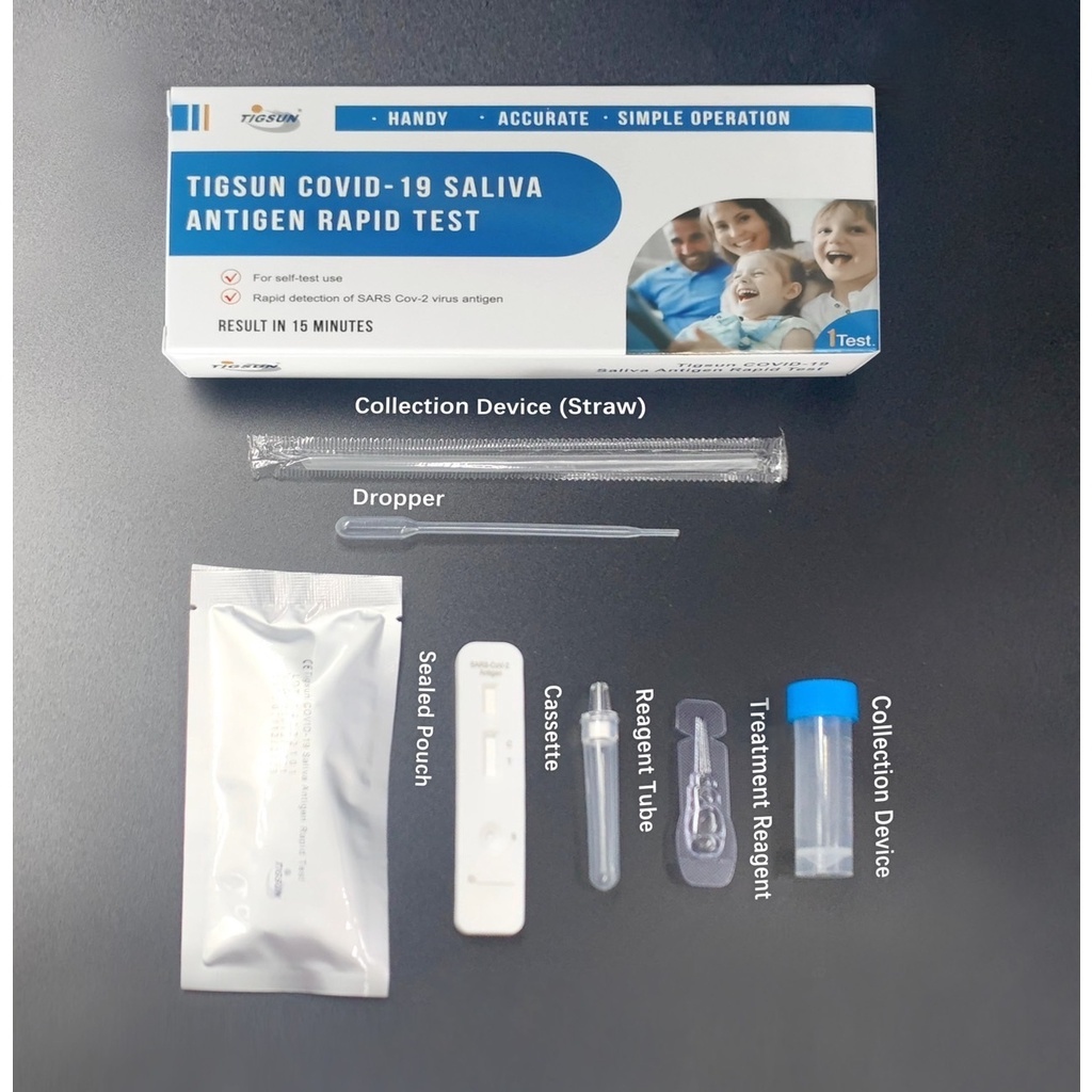 ประกันคุณภาพ/พร้อมส่ง ชุดตรวจ ATK แบบจมูก Onsite และแบบน้ำลาย Tigsun ...