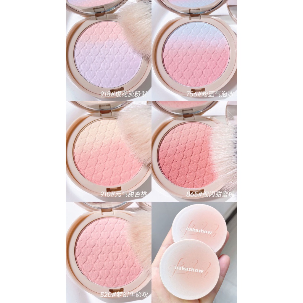 KAKASHOW C155 บลัชออนปัดแก้มสีทูโทน บลัชออนเนื้อแมท สีธรรมชาติ โทนสีสวย ...