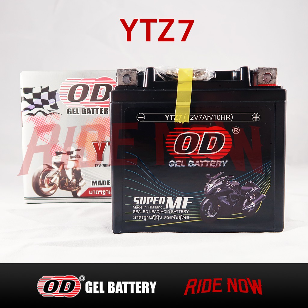 OD Battery YTZ7 (12V 7A) แบตเตอรี่แห้ง CBR150MXCLICK125i FIORE FILANO ...