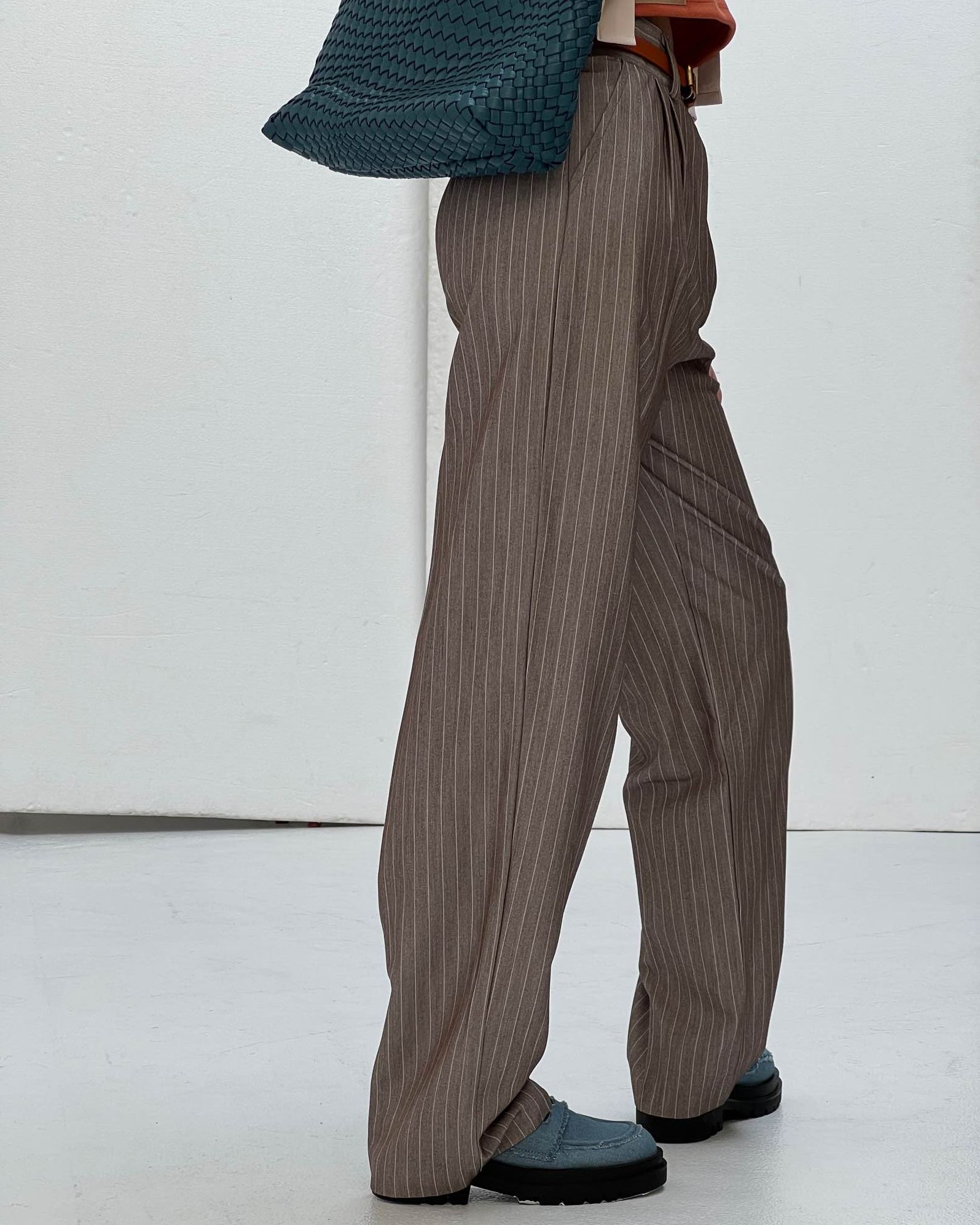 5pm.sun pablo pants กางเกงทรง loose straight ลายทาง ผ้ายับยาก -) - 5pm ...