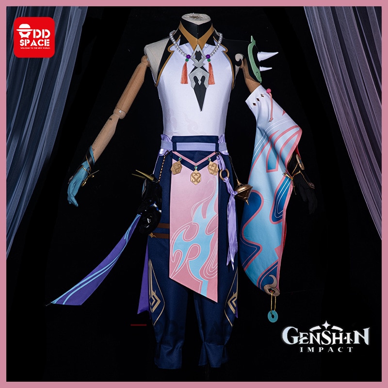 Genshin Impact Xiao Cosplay Costume Liyue Harbor Game Role Clothing ...