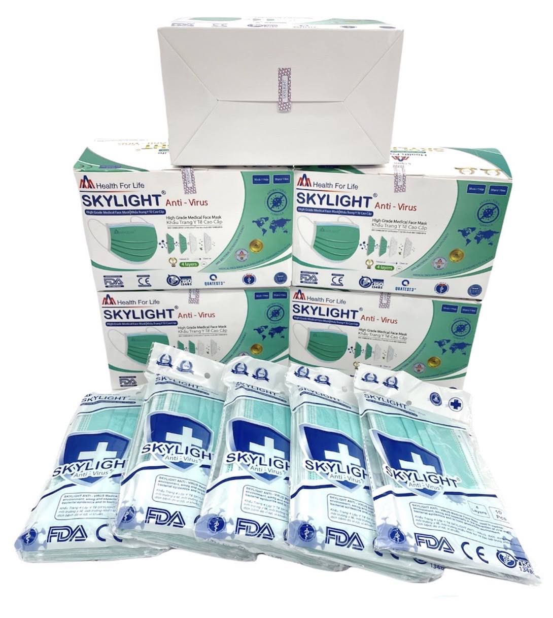 คุณภาพดี ป้องกันหน้ากาก . มาส์กหน้าผู้ใหญ่. Skylight Famapro พร้อมส่ง ...