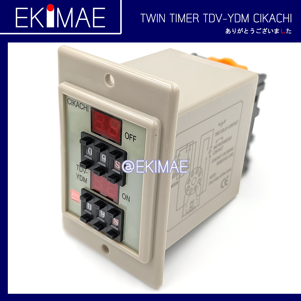ไทเมอร์ดิจิตอล ทวิน TDV-NDM TDV-YDM CIKACHI ชิคาชิ แท้ 100% ( แถมฟรีซ็อกเก็ต ) ไทมเมอร์สลับ ไทเม ...